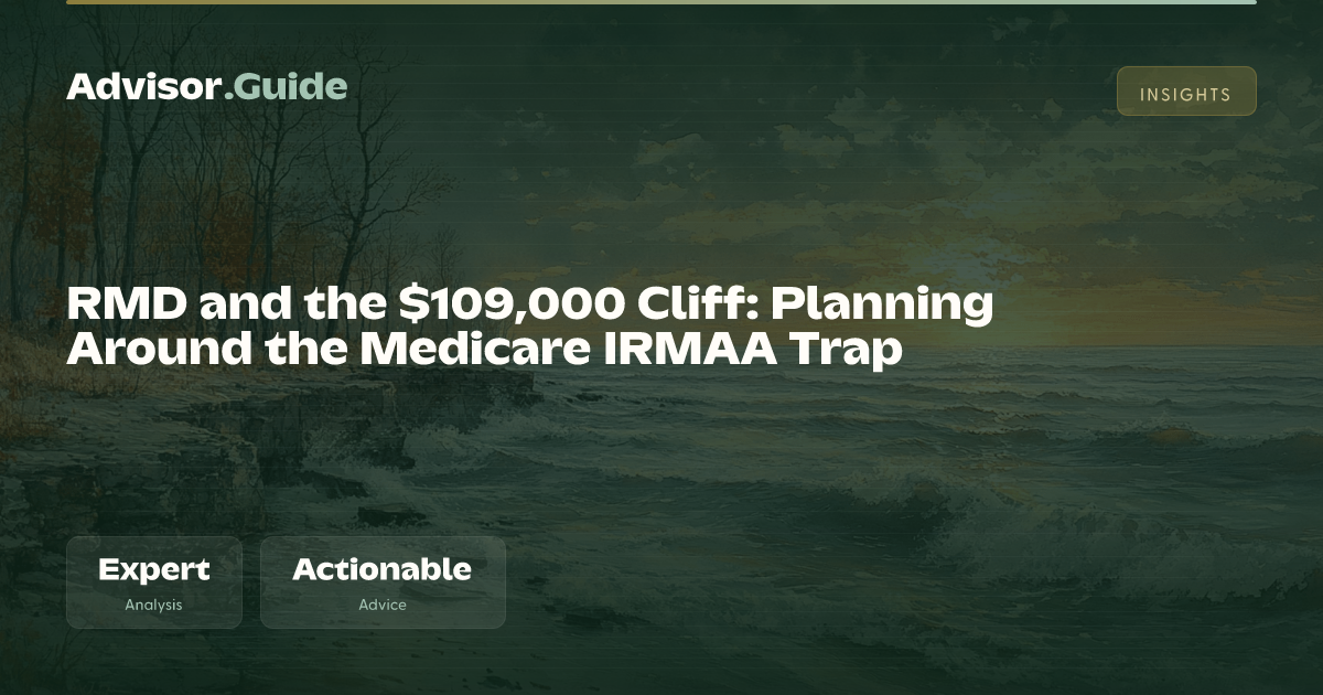 RMD and the $109K IRMAA Cliff: Medicare Premium Trap | AdvisorGuide