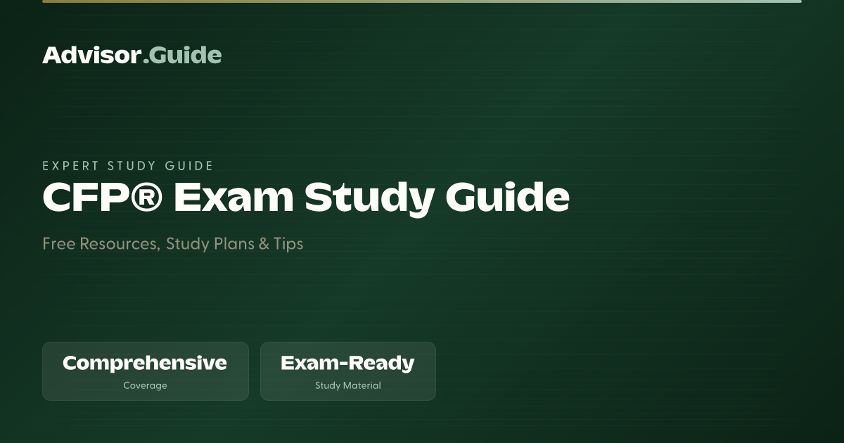 CFP® Exam Study Guide: Free Resources, Study Plans & Tips (2026 ...